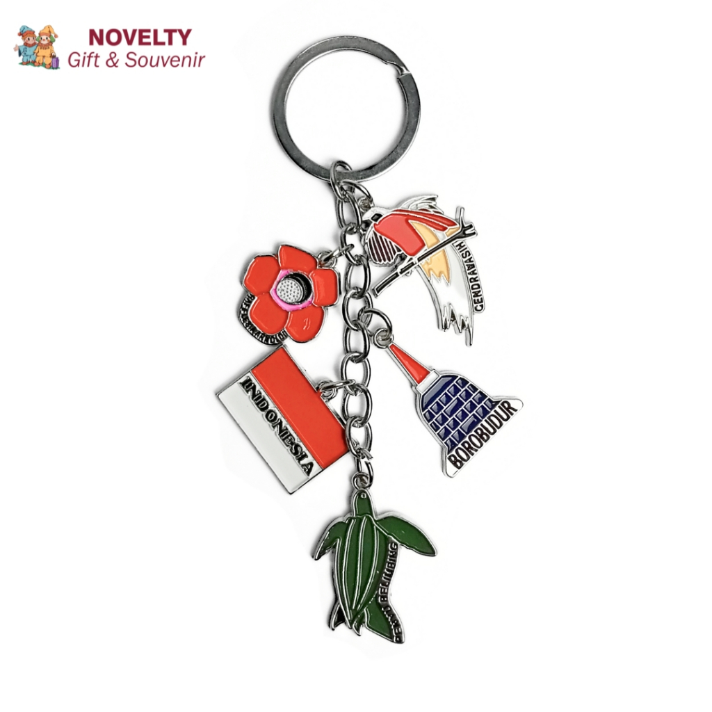 GANTUNGAN Indonesian region/city key chain Souvenir from Indonesia ...