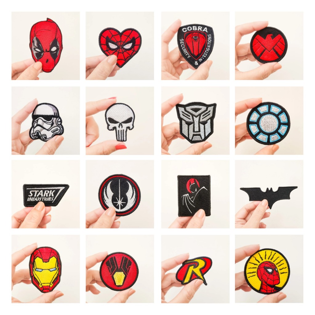 PATCH EMBROIDERY / BADGE SUPERHERO / MARV*L HERO'S SERIES EMBLEM / DC ...