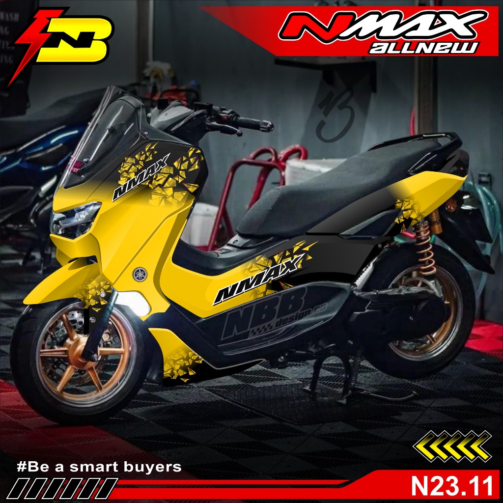 Decal Sticker Yamaha Nmax New 2020 2021 2022 2023 Full Body Full Block ...