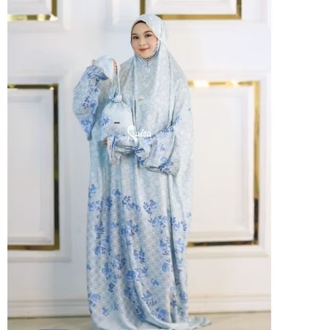 2025 Latest Motif Premium Silky Canal Mukena Jumbo Size Front Zipper 2 ...