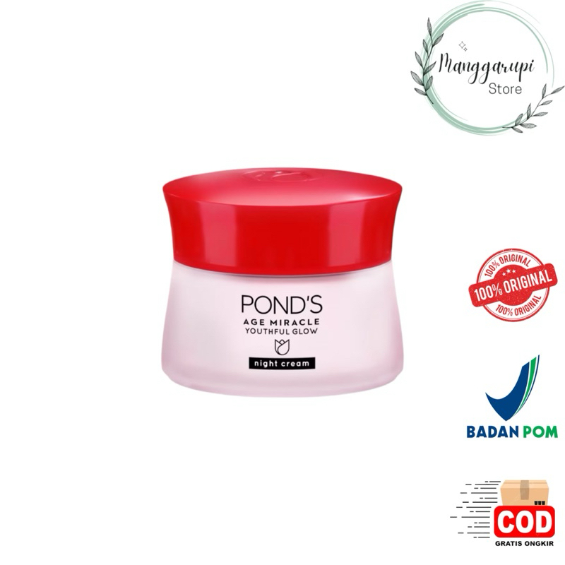 Ponds Age Miracle Night Cream Moisturizer Anti Aging+Glowing With ...