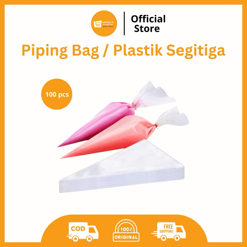 Thick Plastic Triangle Piping Bag 1 Pack (Contains 100) | Shopee ...