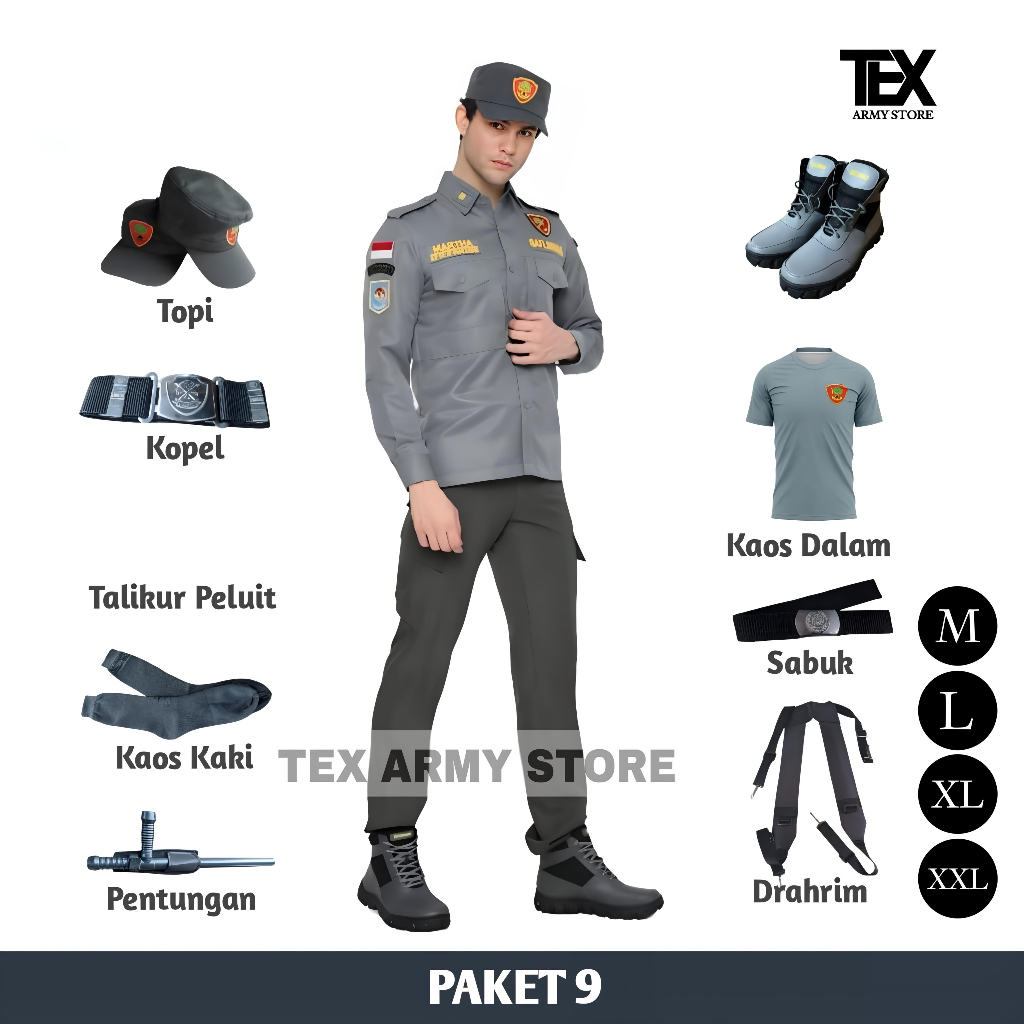 Latest TACTICAL Model Linmas UNIFORM Complete Hansip Suit Satlinmas ...