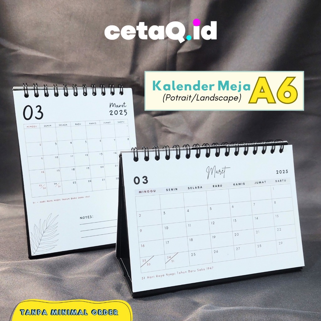Print Custom A6 Desk Calendar | Print Sitting Calendar with Art Paper ...