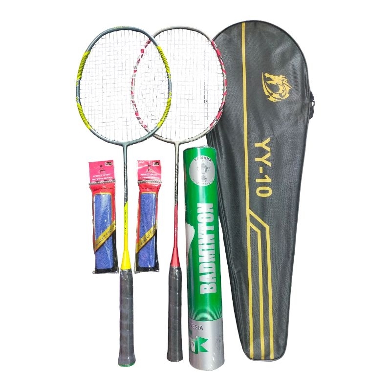 Badminton RACKET COMPLETE PACKAGE WITH IMPORTED SENYAWA YI NAGA MAS ...