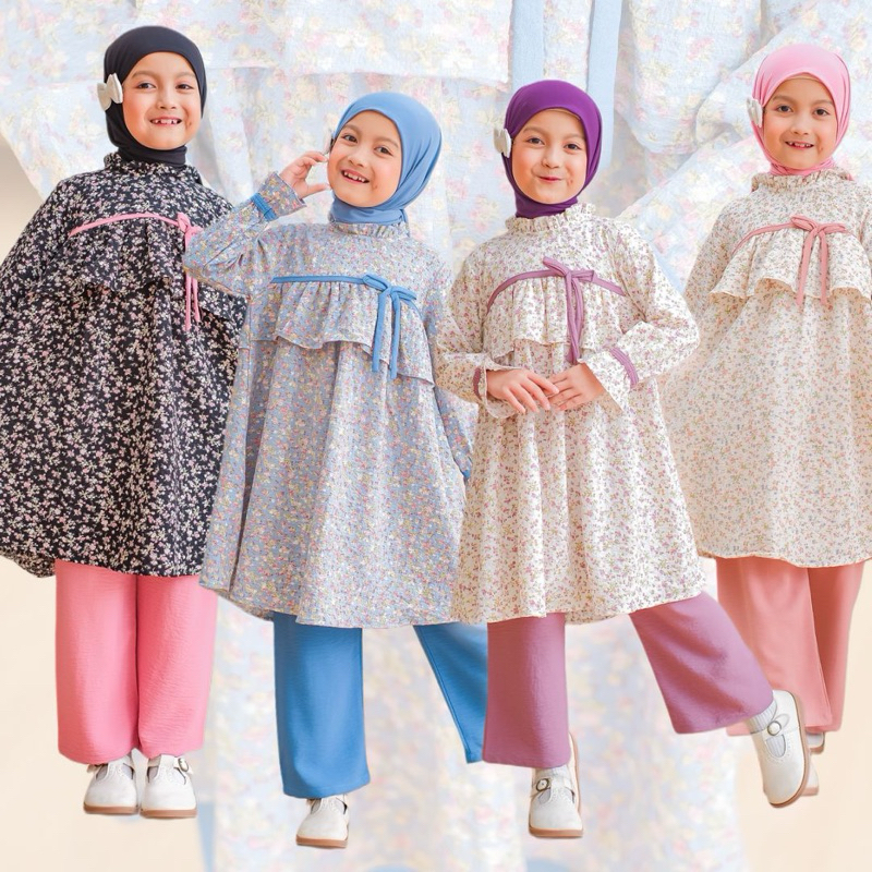 Umma.daily | MEYSHA Oneset Tunic | Child suit | Tunic Set for Girls ...