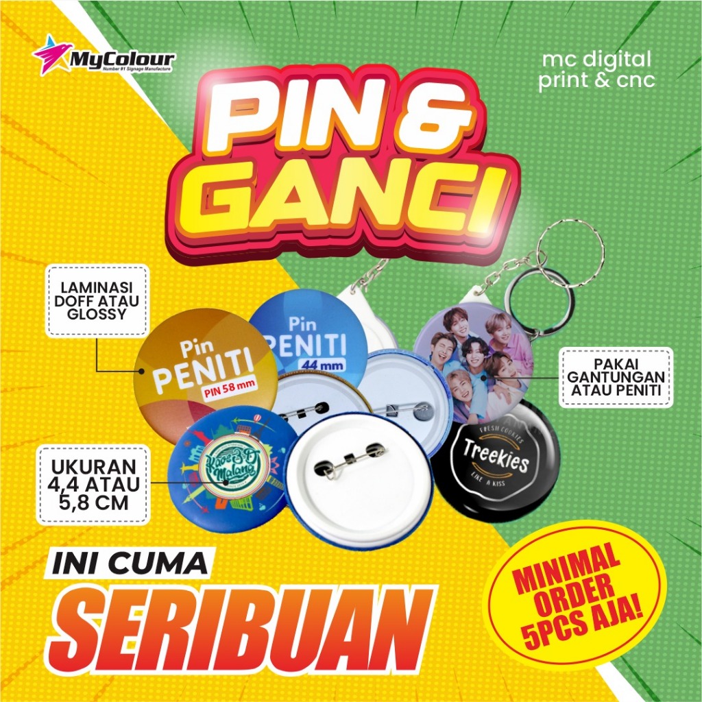 GANTUNGAN Custom safety pins | Pin hanging pin | Glossy/doff - Safety ...