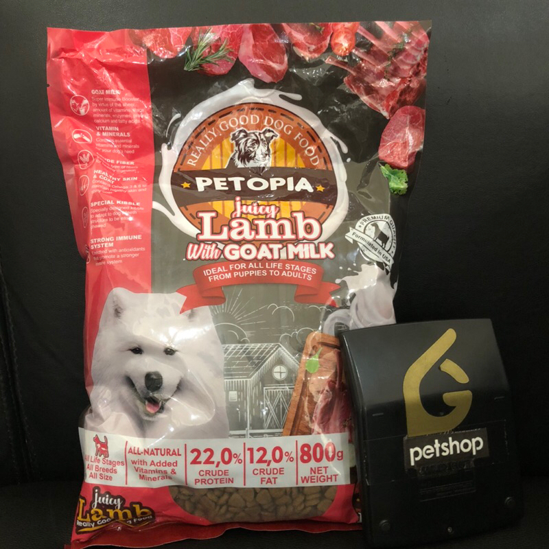 Petopia Lamb 800gr Freshpack-dogfood Lamb Dog Food with goat milk ...