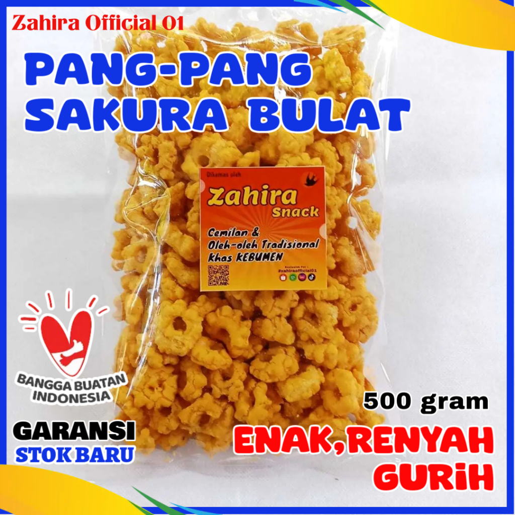 Snack pang pang Sakura Round Shrimp Juice Chips Thousand Flowers ...