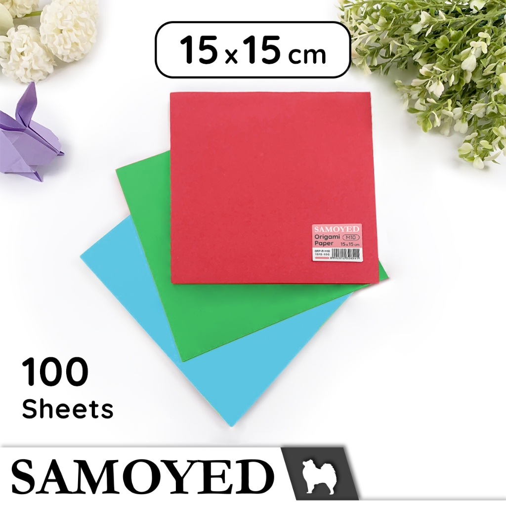 2 Sided Folding Paper / Two-Sided Origami Paper Samoyed ORP-R 15 x 15 ...