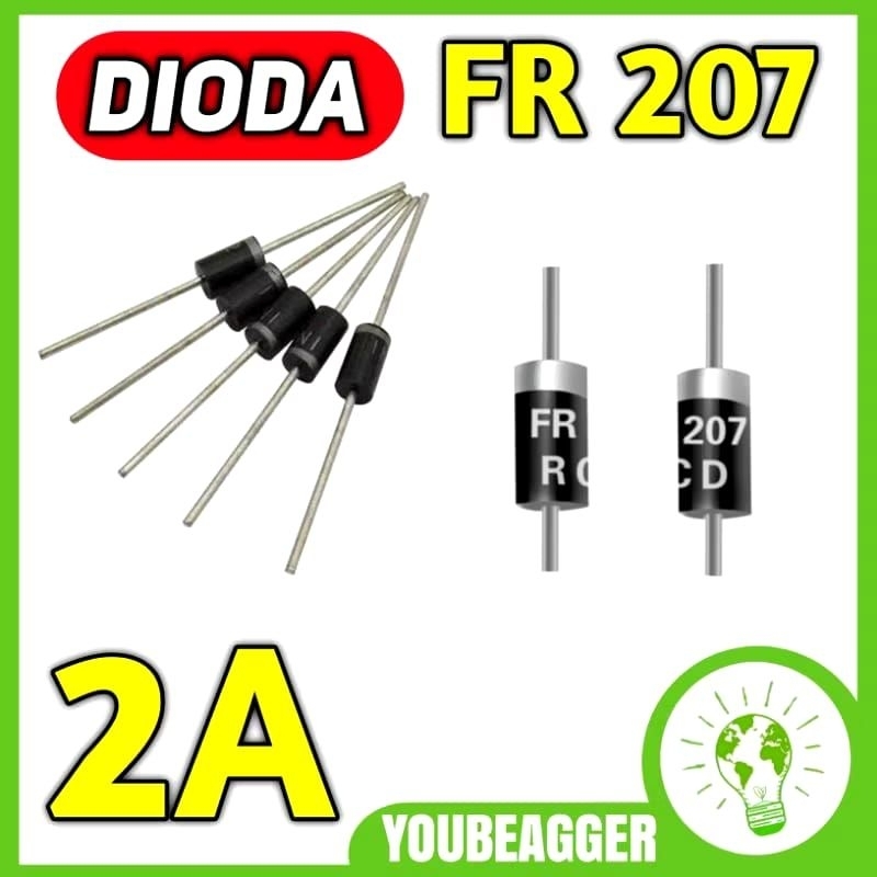 Diode FR207 2A 1000v reactifer | Shopee Philippines