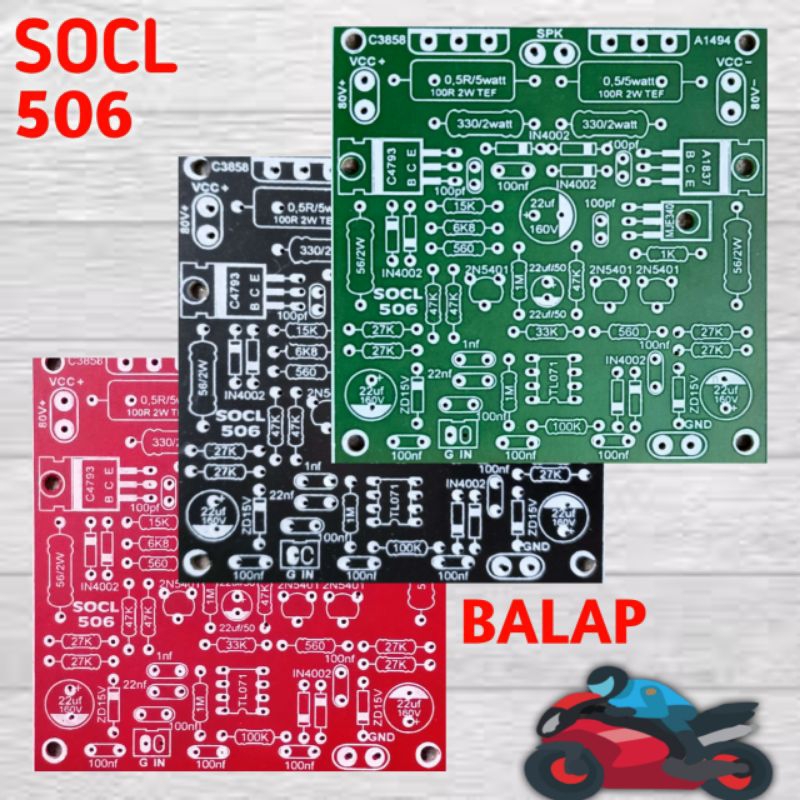 Pcb kit driver power super ocl socl 506 tef glerr horeg racing | Shopee ...
