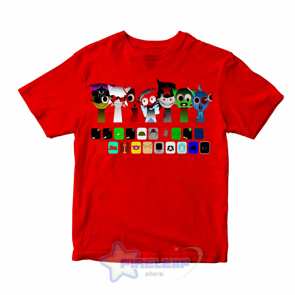 Incredibox CHILDREN'S T-SHIRT TOPS SPRUNKI HORROR PREMIUM MATERIAL ...
