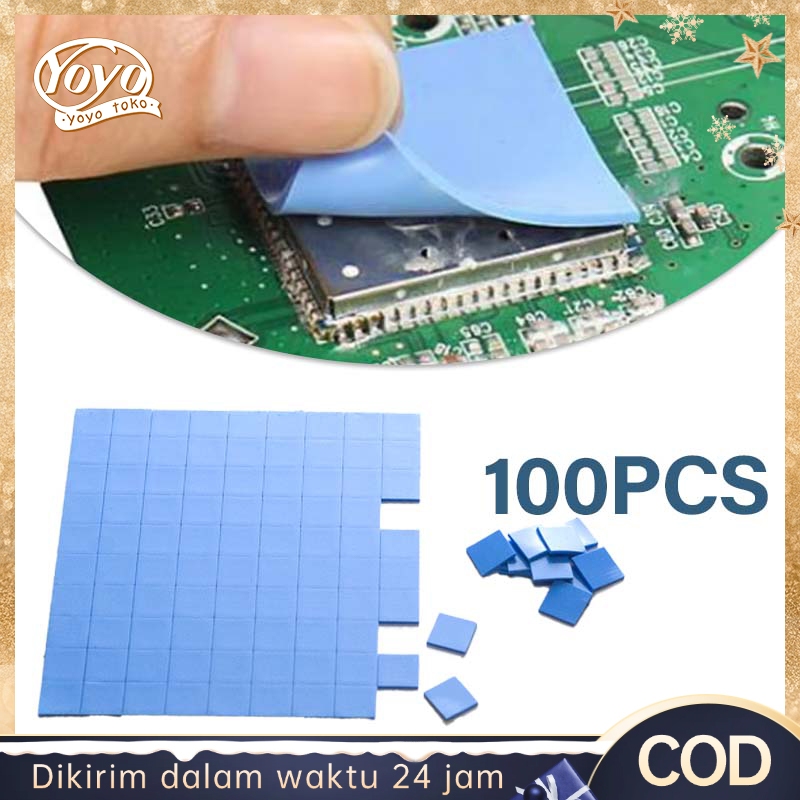 Thermal Pad Silicon GPU CPU 10cm X 10cm Heatsink Thermal Conductive ...