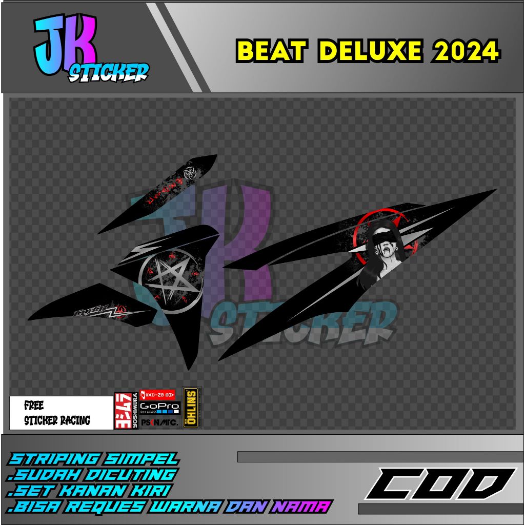 Simple STRIPPING FOR HONDA DELUXE GEN 2 2024 COOL SANTANIC DESIGN ...