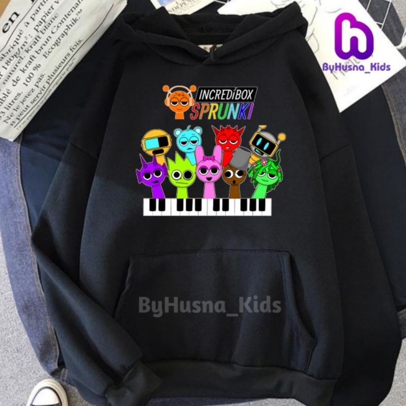 Incredibox CHILDREN'S HOODIE UNISEX CHILDREN'S SPRUNKI FOR GIRLS, BOYS ...