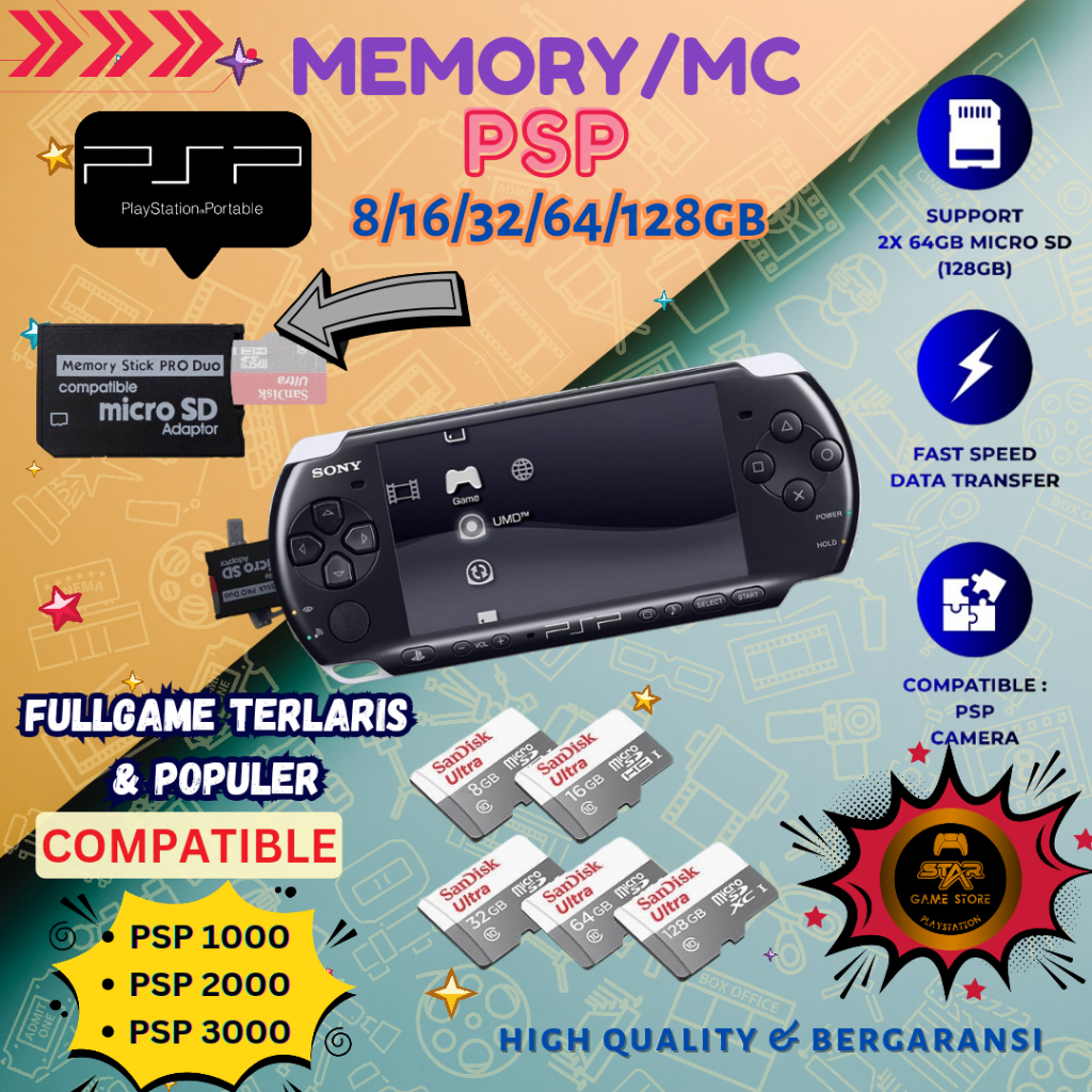 Psp Sony Full Game Memory Card | Shopee Philippines