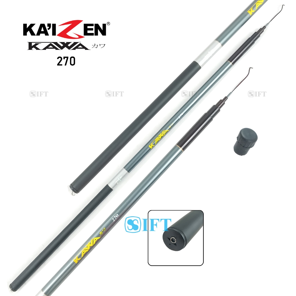Kaizen KAWA Vertical Rod | Short segment | Fiber | Telescopic | 270 300 360 450 540 630 | Shopee ...