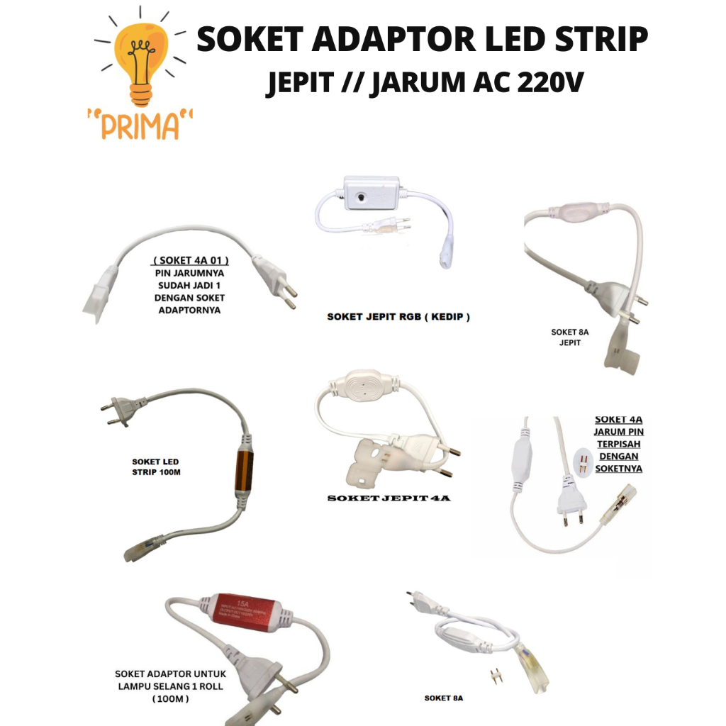 Plug SOCKET FOR LED STRIP HOSE, NEON FLEX, RGB LED STRIP (CAN BE ...