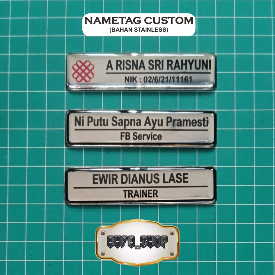 Name Tag Chest Nameplate Magnetic Nametag Safety Pin made of Stainless ...
