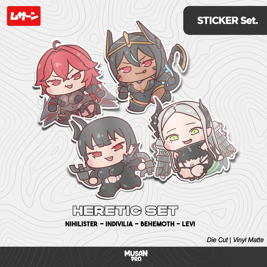 Sticker Set NIKKE HERETIC - Nihilister - Indivillia - Behemoth ...