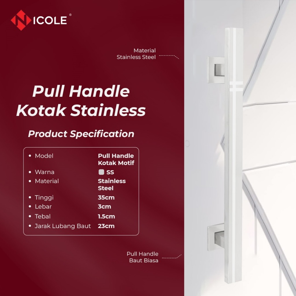 Pull Handle Stainless Steel Door Pull Handle 35cm | Shopee Philippines