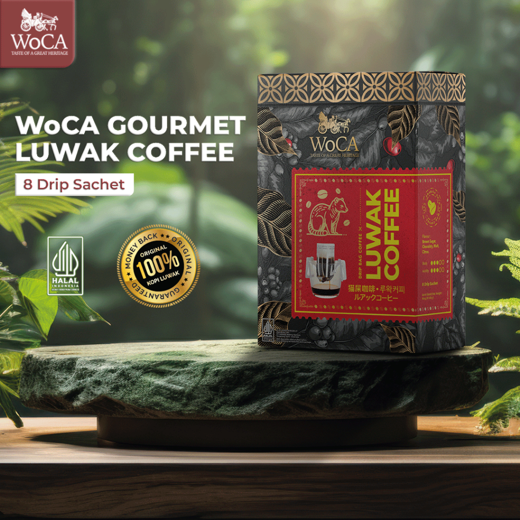 Woca Gourmet Luwak Coffee 8 Sachets Drip | Shopee Philippines