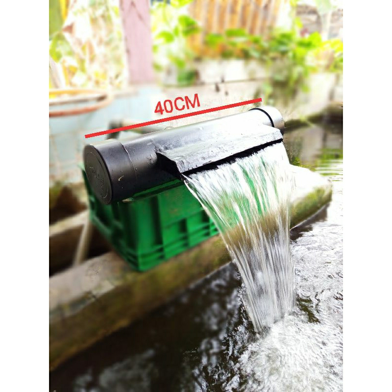Waterfall PORTABLE KOI FISH POND 40CM INPUT 1INCH WATER WINNER WATER ...