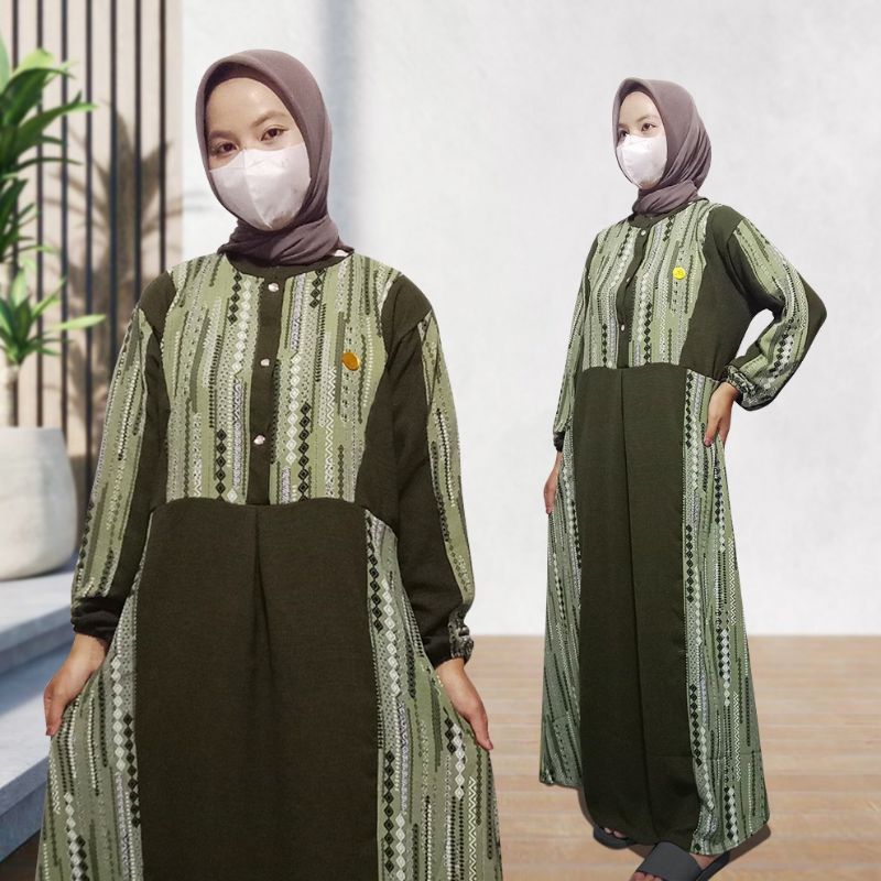 Alicia dress, crinkle gamis with the latest motifs/current gamis, the ...