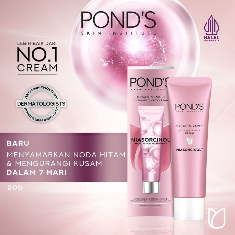 Ponds Bright Miracle Ultimate Clarity Niasorcinol Cream 20G 500x ...