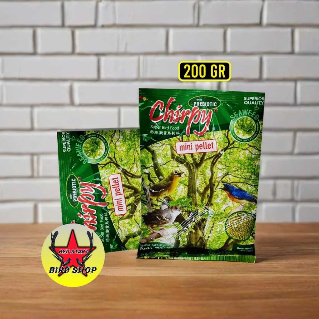 HIJAU Chirpy MINI PELLETS SEAWEED GREEN 200G | Shopee Philippines