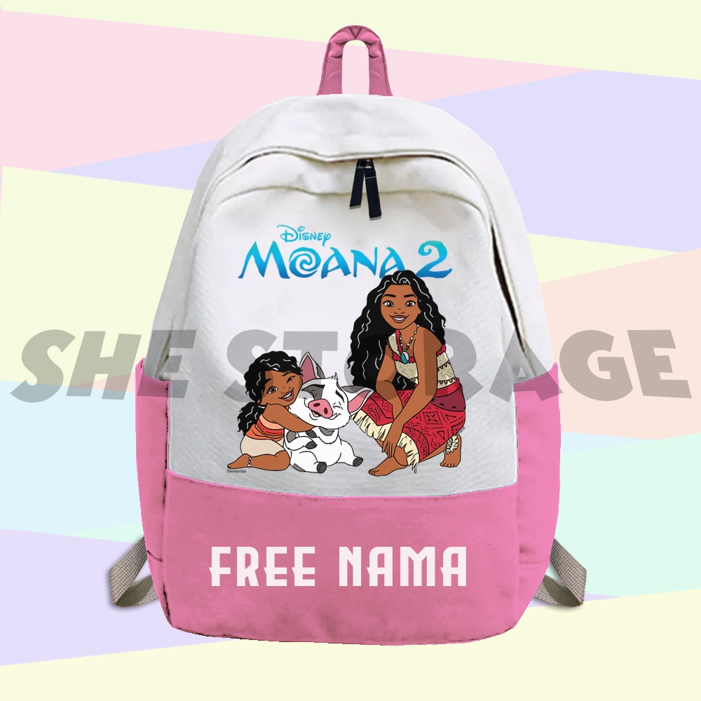(FREE Name) CHILDREN'S BACKPACK DISNEY MOANA 2 CHARACTER CHILDREN'S ...