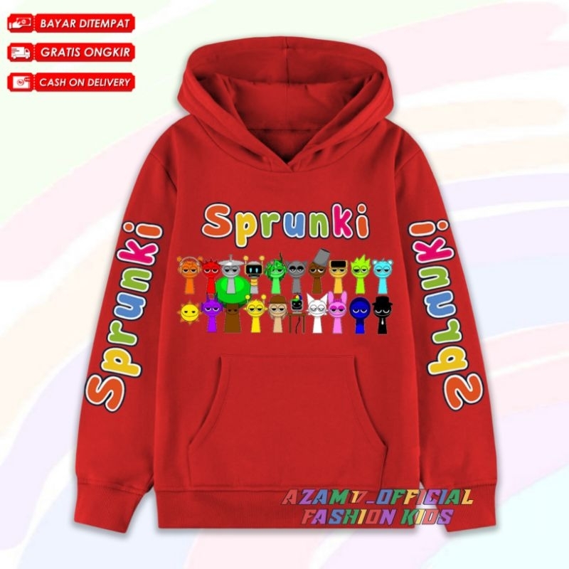 Sprunki Incredibox Children's Jacket Hoodie All Characters Free Name ...