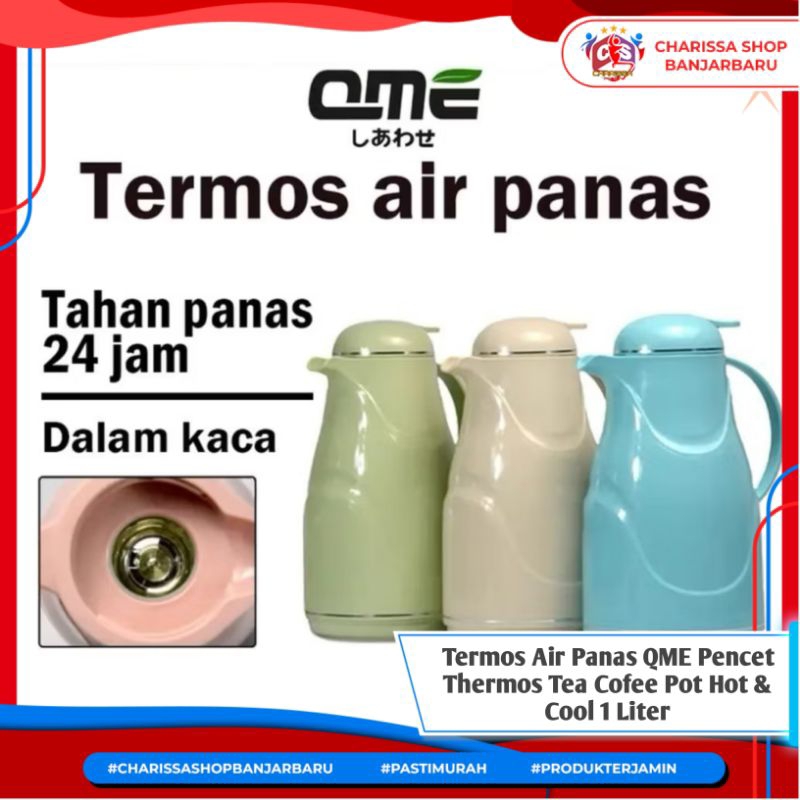 TERMOS Qme Hot Water Thermos Squeeze Thermos Tea Cofee Pot Hot & Cool 1 ...