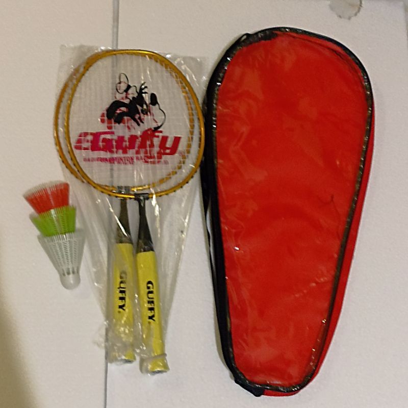 Mini badminton racket 3-7 years complete package of 2 rackets + bag ...