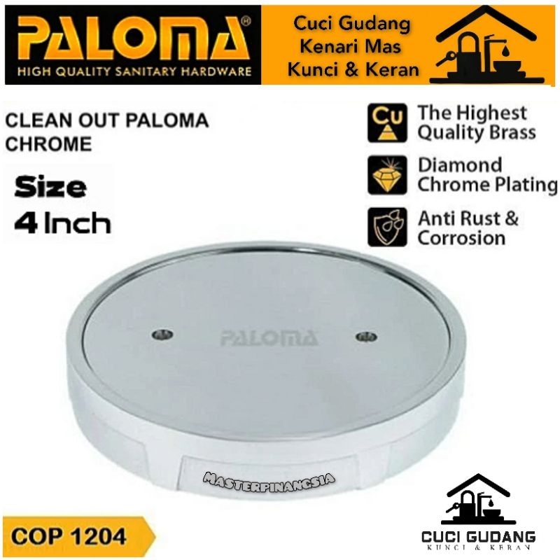 Paloma COP 1204 Clean Out 4 inch 4" Thick Brass Septic Tank Cover ...