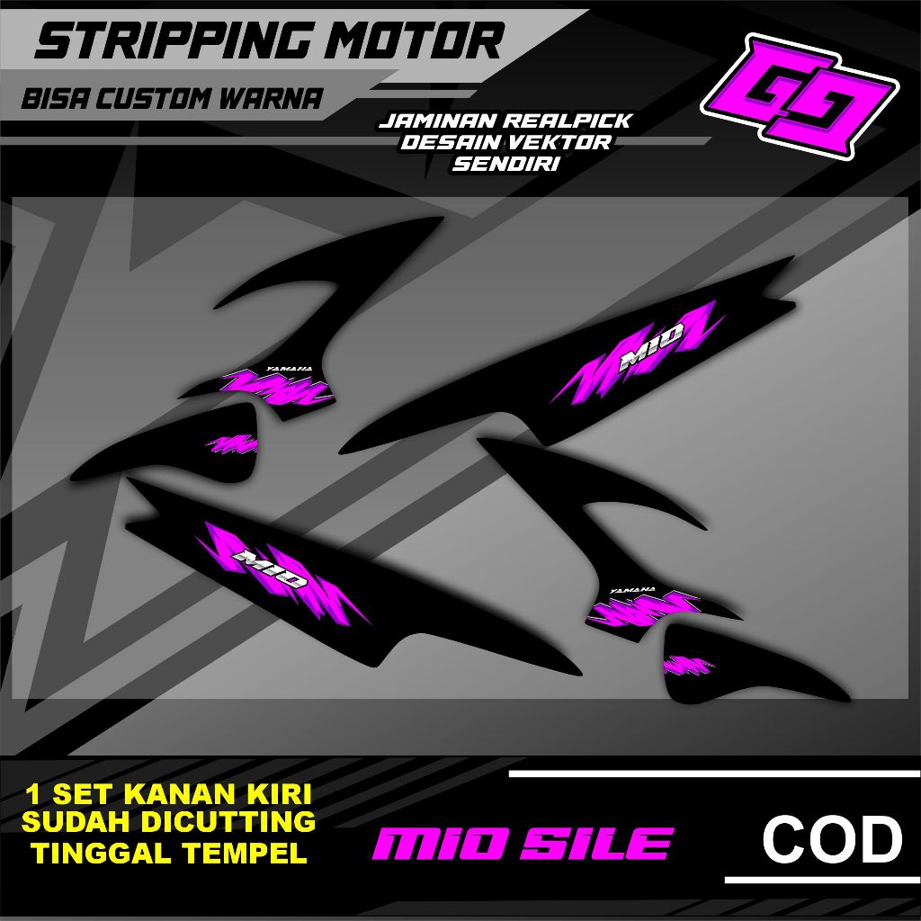 Simple STRIPPING YAMAHA MIO SILE SIMPLE THEME 9 ALREADY CUT, JUST ...