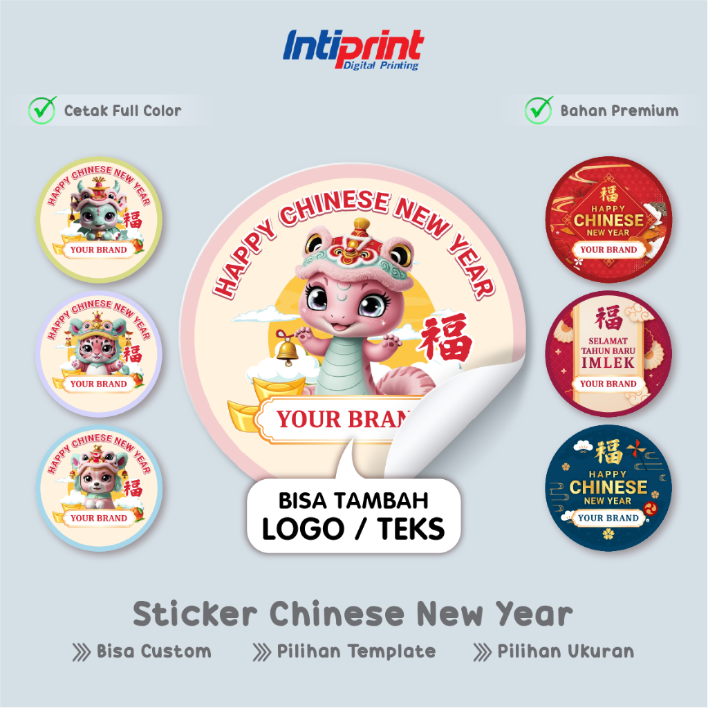 Chinese New Year Stickers - Custom Chinese New Year Stickers ...