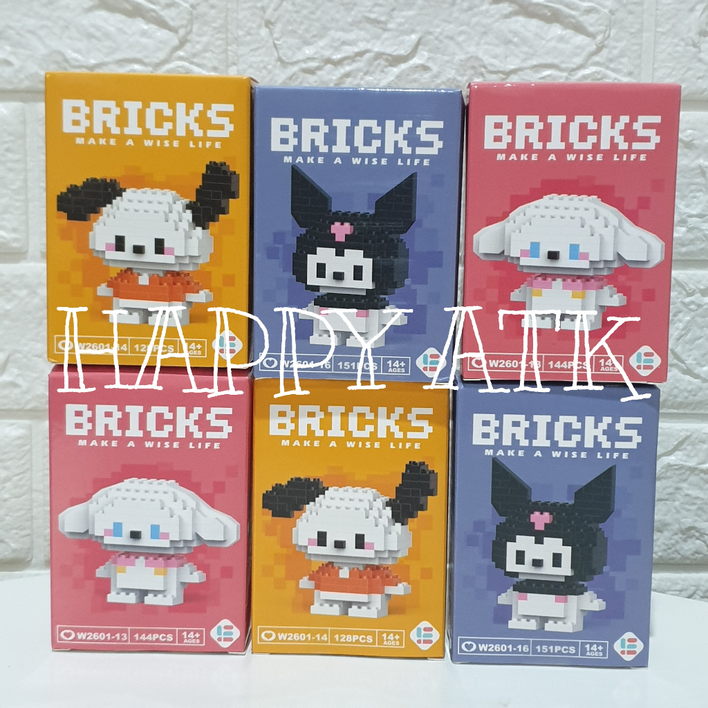 DIY Stacking Building Blocks MINI Cartoon BRICKS DIY TOYS Blocks NANO ...