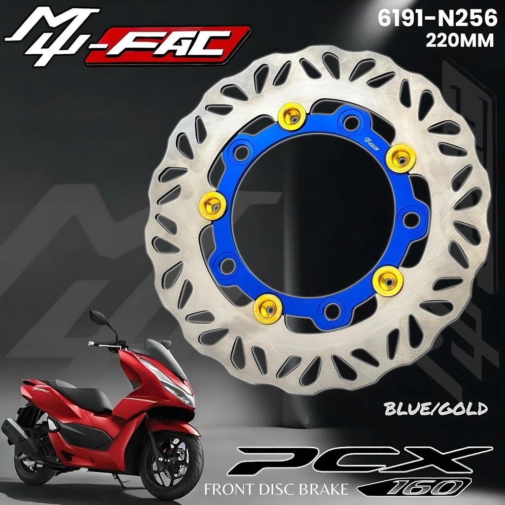 Front Disc PCX 160 MUFAC N256 Floating Disc Brake Size 220mm | Shopee ...
