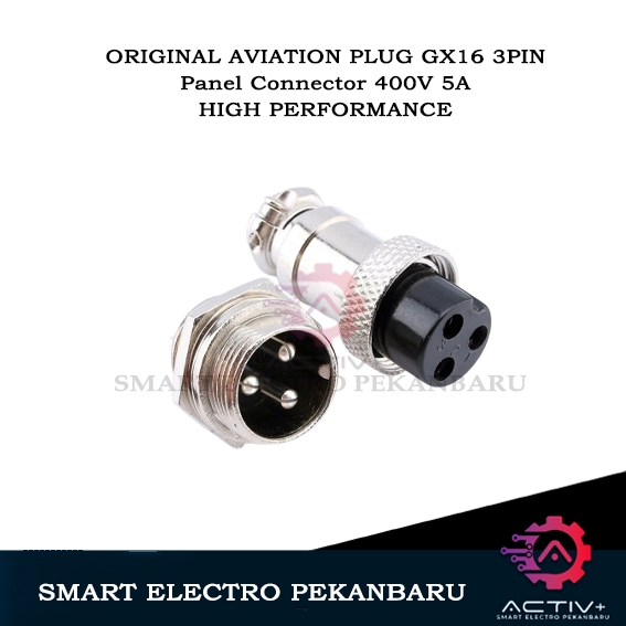 ORIGINAL AVIATION PLUG CONNECTOR GX16 3PIN CB 16mm 3P GX-16 MALE FEMALE ...