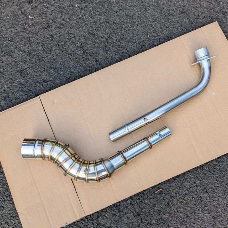 Stainless pipe big elbow high Quality mount wave 100 100 115 rusi125 ...