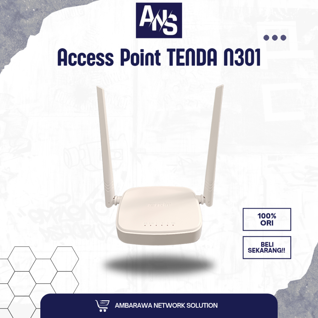 TENDA Access Point Tent N301 Wireless N300 Easy Setup Router | Shopee ...