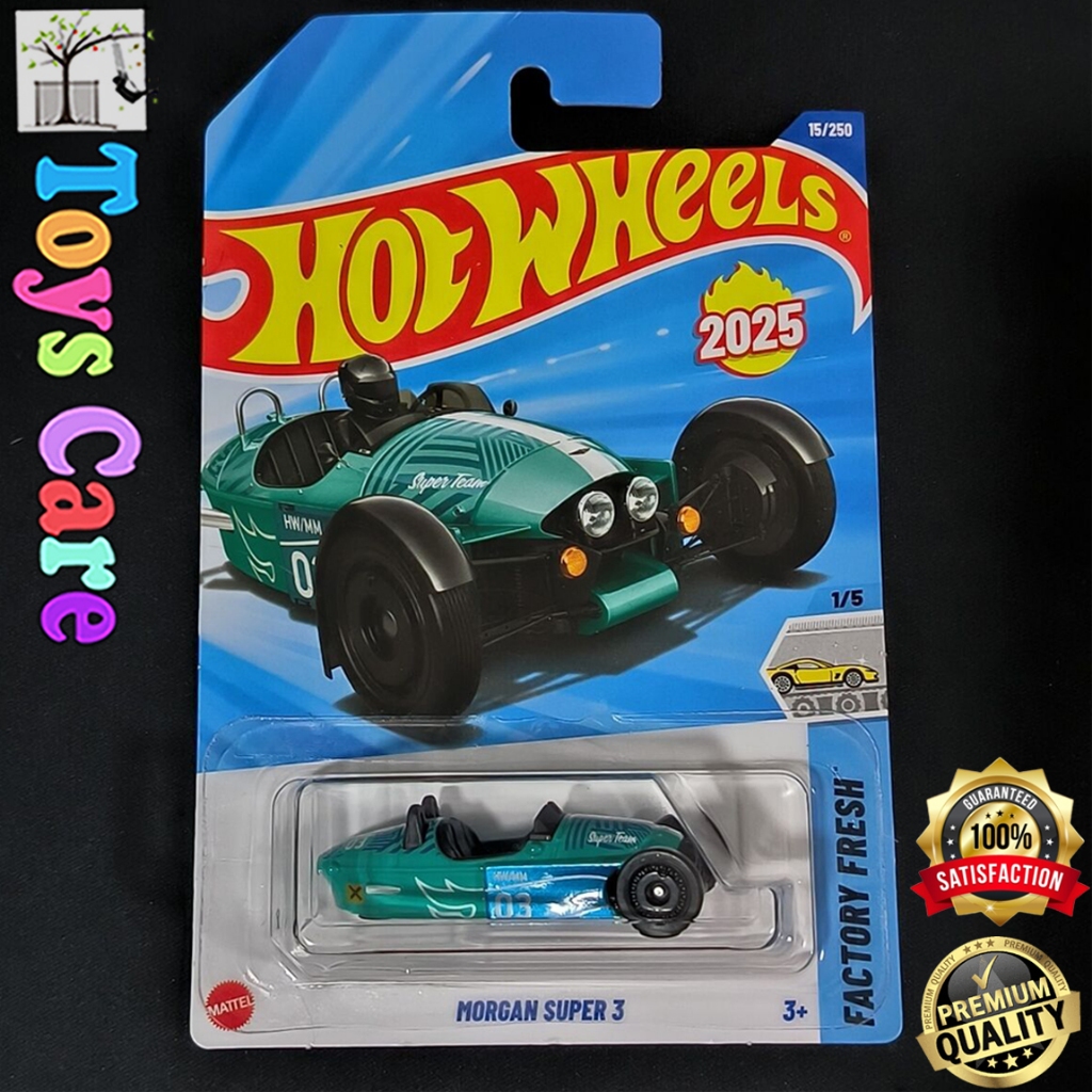 HIJAU Hot Wheels Morgan Super 3 Green 2025 | Shopee Philippines