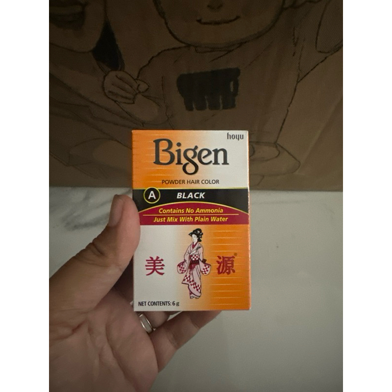 Bigen Powder Hair Black 6g | Shopee Philippines