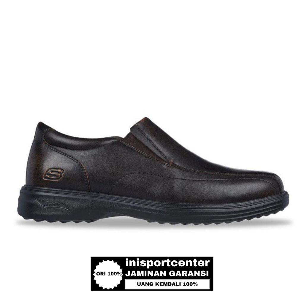 Skechers Arch Fit Ogden Dark Brown Mens Work Shoes ORIGINAL 204741Dkbr ...