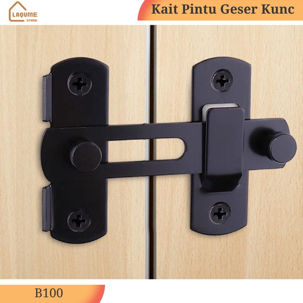 HITAM 90 Degree Manual Lock Door Latch / Latch / Slot / Sliding Door ...