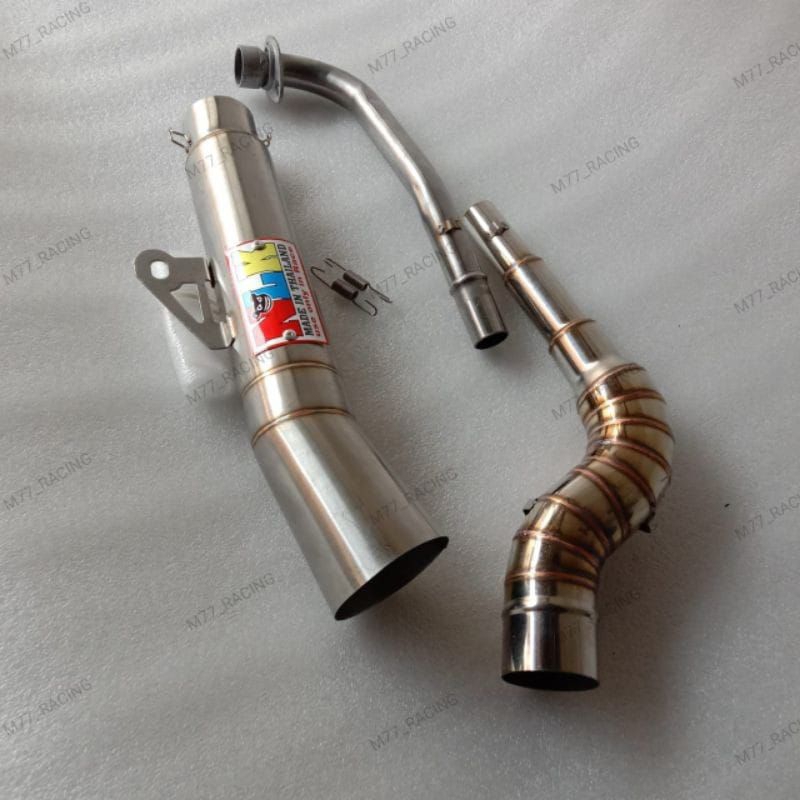NLK 1 SET canister super open with big elbow exhaust for wave 100 xrm ...