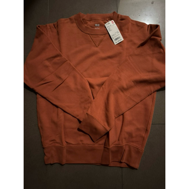 100% Original Orange Uniqlo Crewneck Sweater | Shopee Philippines