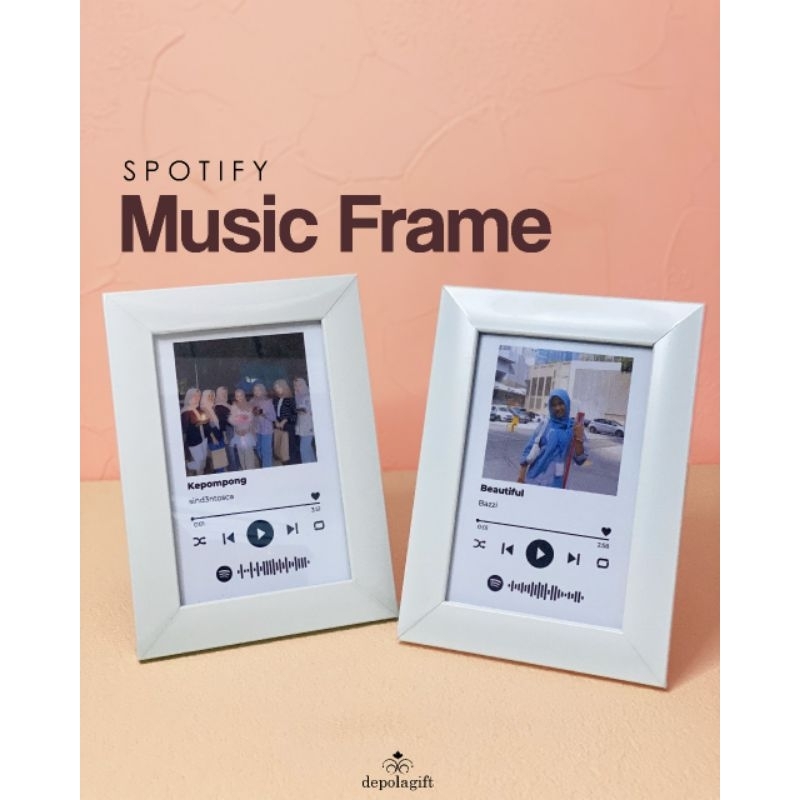 Spotify MUSIC FRAME 4R (FREE BOX + RIBBON) | Photo FRAMES FOR BIRTHDAY ...